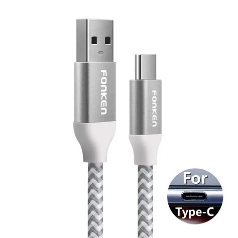 Fonken Type C Usb кабель Быстрая зарядка для телефона зарядный шнур быстрое зарядное устройство