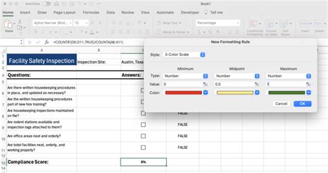 How To Make Audit Inspection Checklists In Microsoft Excel