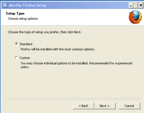 Mozilla Firefox 4 Setup Wizard Snapshots