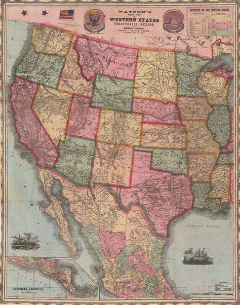 United States Map New Mexico Gaylord Watson Watsons New Map Of The