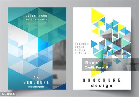 A4 형식 현대 표지 샘플의 벡터 레이아웃 안내 책자 잡지 전단지 책자 연례 보고서에 대 한 서식 파일을 디자인 합니다 파란색