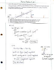Physics Practice Problems Box Acceleration Incline Friction Course Hero