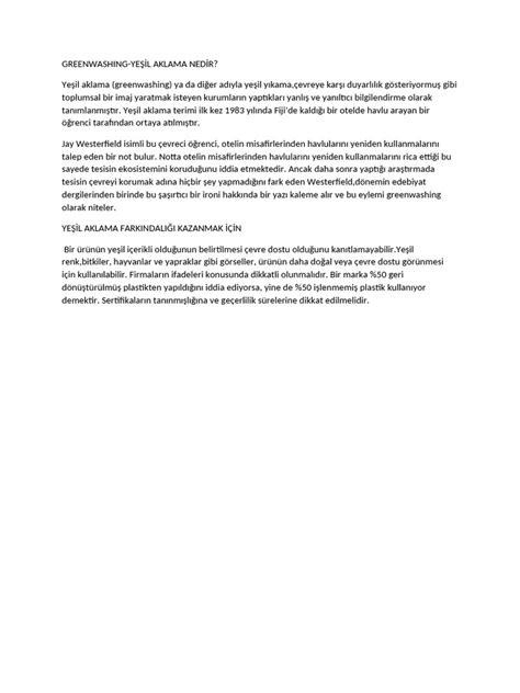 Greenwashing Pdf