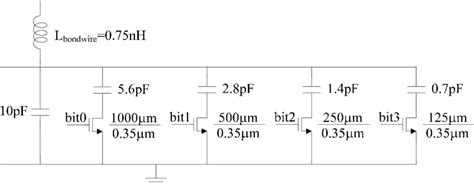 10 The Implemented 4 Bit Switched Capacitor Array Download Scientific Diagram