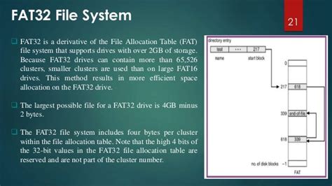 file system and file allocation tables