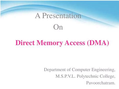 ppt direct memory access dma powerpoint presentation free download