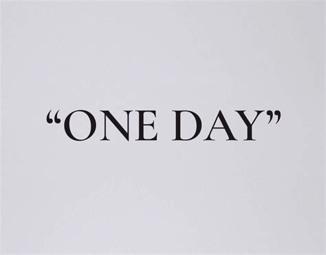 One Day” Poster Behance