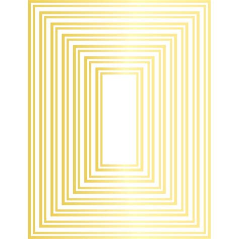 Memory Box Mbf006 Rectangle Double Border Hot Foil Plate