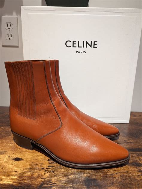 Celine × Hedi Slimane Calfskin Jacno Chelsea Boot Grailed