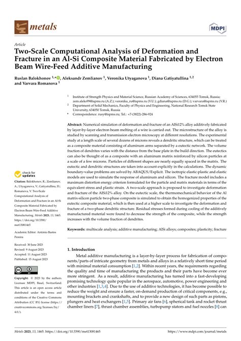 Pdf Two Scale Computational Analysis Of Deformation And Fracture In