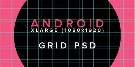Android Design Grid Psd Template Bypeople