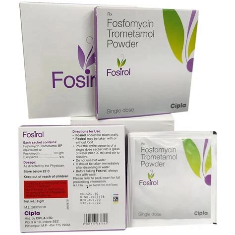 Fosfomycin Sachet 3g Packaging Size 3 Gm At ₹ 300 Box In Nagpur Id 25558802588