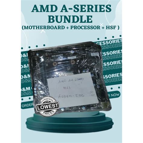 Amd A Series Bundle Assorted Brand Motherboard Processor Hsf Shopee Philippines