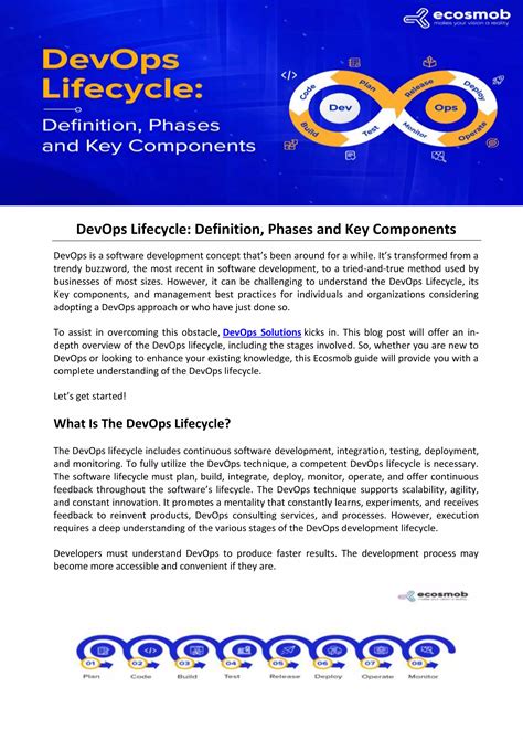 Devops Lifecycle Definition Phases And Key Componentspdf
