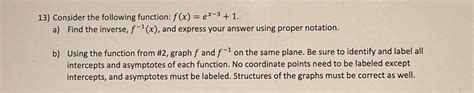 Consider The Following Function F X Ex 3 1 A ﻿find