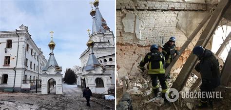 Війна в Україні під завалами зруйнованої Святогірської лаври виявили тіло загиблого фото