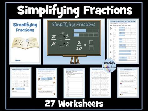 Simplifying Fractions Teaching Resources