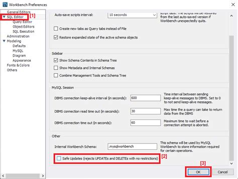 Desactivar Safe Mode En MySQL Workbench Para Poder Ejecutar Consultas SQL Update Y Delete