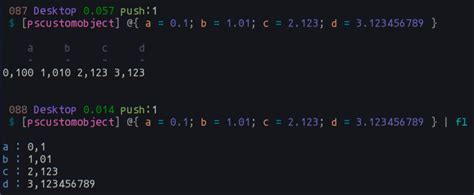 [pscustomobject] how to format the output of non integer numbers