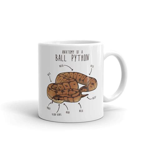 Ball Python Coffee Mug Cute Snake Lover T Funny Reptile Etsy
