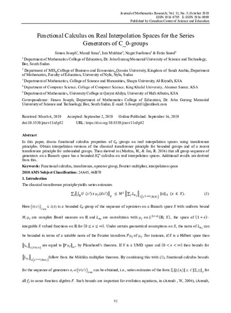 Pdf Functional Calculus On Real Interpolation Spaces Simon Joseph