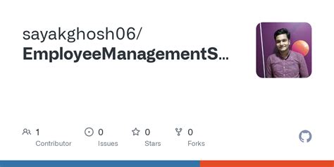 GitHub Sayakghosh EmployeeManagementSystemApp