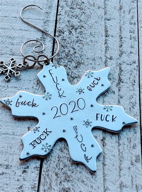 Fuck Flake Fuck Snowflake Ornament Gag Gift Fuck Etsy