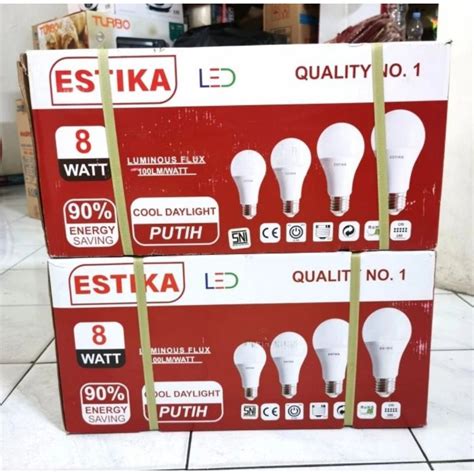 Jual Lampu Led Estika Lampu Led Bagus Bohlam Lampu Led W Putih Shopee Indonesia