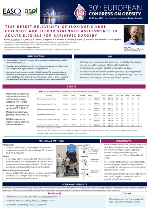Pdf Test Retest Reliability Of Isokinetic Knee Extensor And Flexor