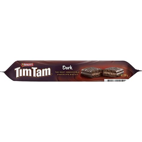 12x Arnotts Tim Tam Dark Chocolate Biscuits 200g Bulk Pack Fresh