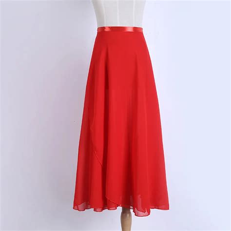 여성 발레 댄스 스커트 발레리나 롱 쉬폰 여성 발레 스커트 서정적 소프트 블랙 버건디 댄스 의상발레 Aliexpress