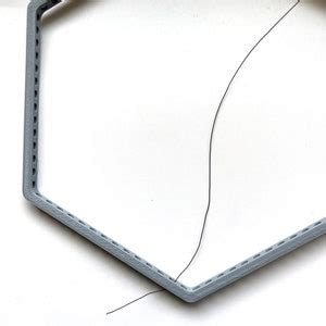 Hexagon Pattern Wire Work Tutorials Wire Tutorial Wire Crochet Pattern Wire Work Wall Art