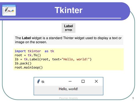 Python Tkinter Programs