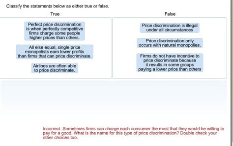 Solved Classify The Statements Below As Either True Or False Chegg