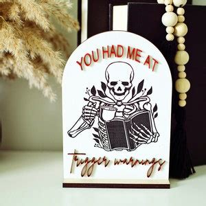 Trigger Warnings Sign Spicy Booktok Sign Booktok Sign Smut Reader Booktok Merch Smut