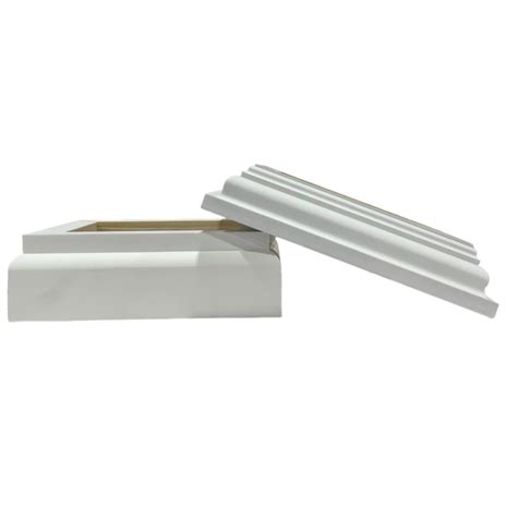 Classic Square Column Cap And Base 2 Piece Set Columns Plus