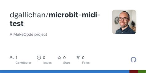 GitHub Dgallichan Microbit Midi Test A MakeCode Project