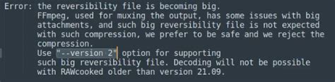 Logs Recommend Use Of Version 2 For Excess Non Zero Padding Data · Issue 377 · Mediaarea