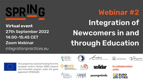 Webinar The Integration Of Newcomers In And Through Education Spring
