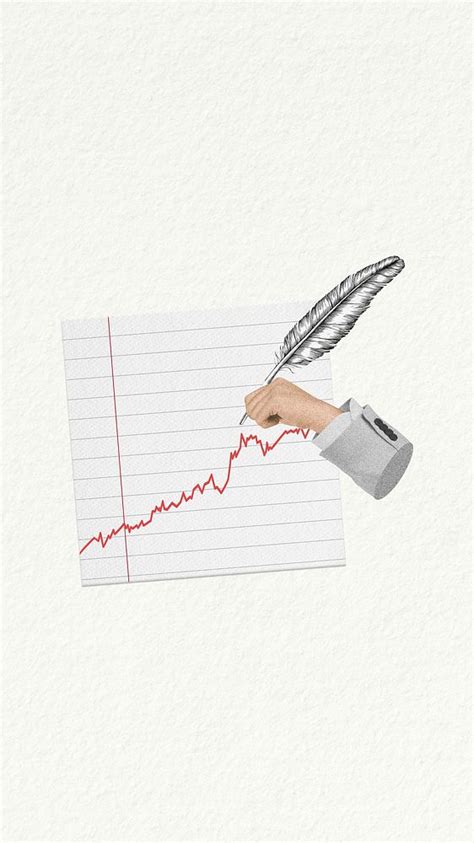 Business Graph Mobile Wallpaper White Premium Photo Rawpixel