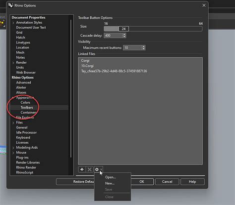 Rhino 8 Importing Toolbar From Previous Version Rhino Mcneel Forum