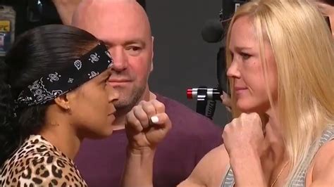 Watch Amanda Nunes Holly Holm Face Off From Ufc Seasonal Press