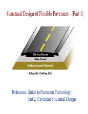 Lecture Flexible Pavement Design Part Pdf Structural Design Of Flexible Pavement