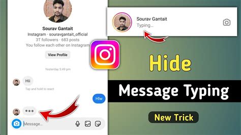 How To Hide Typing In Instagram Chat Instagram Typing Indicator Youtube