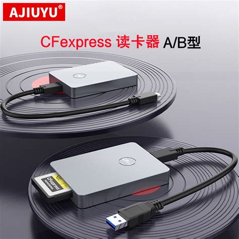 AJIUYU CFexpress Type A B Card Reader USB CFE Memory SONY A S Z Nikon Z Z D Canon R