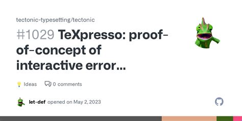 texpresso proof of concept of interactive error reporting and rendering · tectonic typesetting