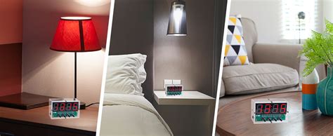 DIY Kit Bit Digital Electronic Clock With Red LED Date Time Temperature Alarm Clock