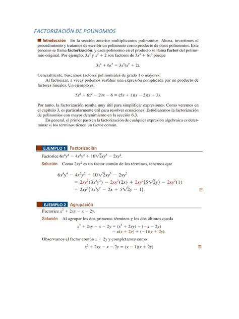 Factorization Of Polynomials Examples And Formulas For Solving