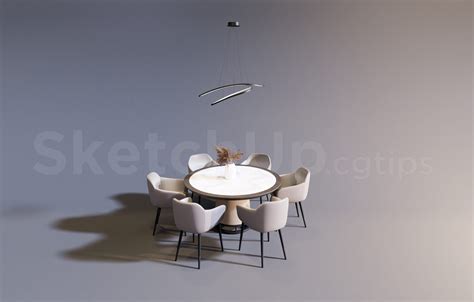 7696 Free Sketchup Dining Table Model Download
