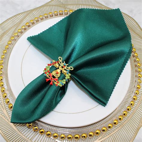 Badu Bg 6 бр Коледни пръстени за салфетки планински елен снежинка държач за пръстени за